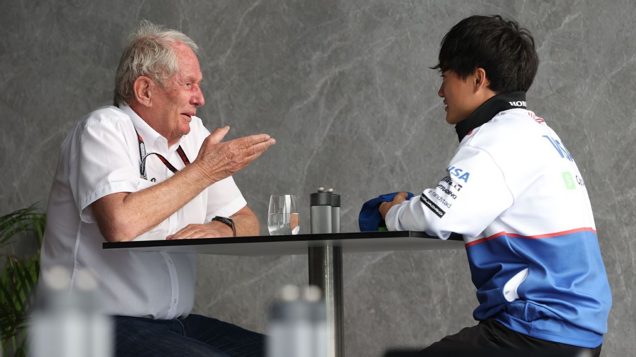 Helmut Marko asegura que Yuki Tsunoda terminará 2025 con Red Bull - ESPN