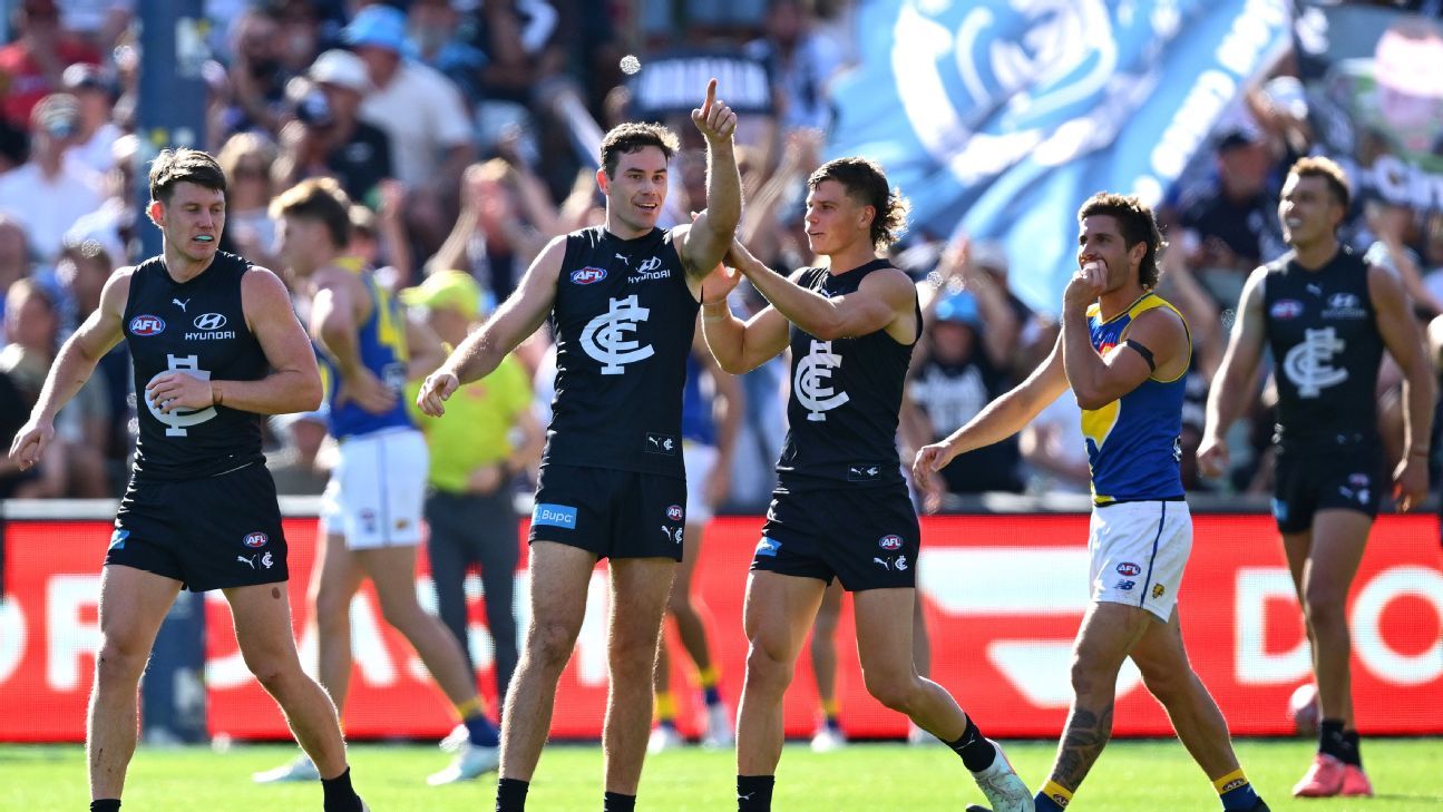 AFL: Leg injury, concussion mar Carlton's breakthrough win - ESPN