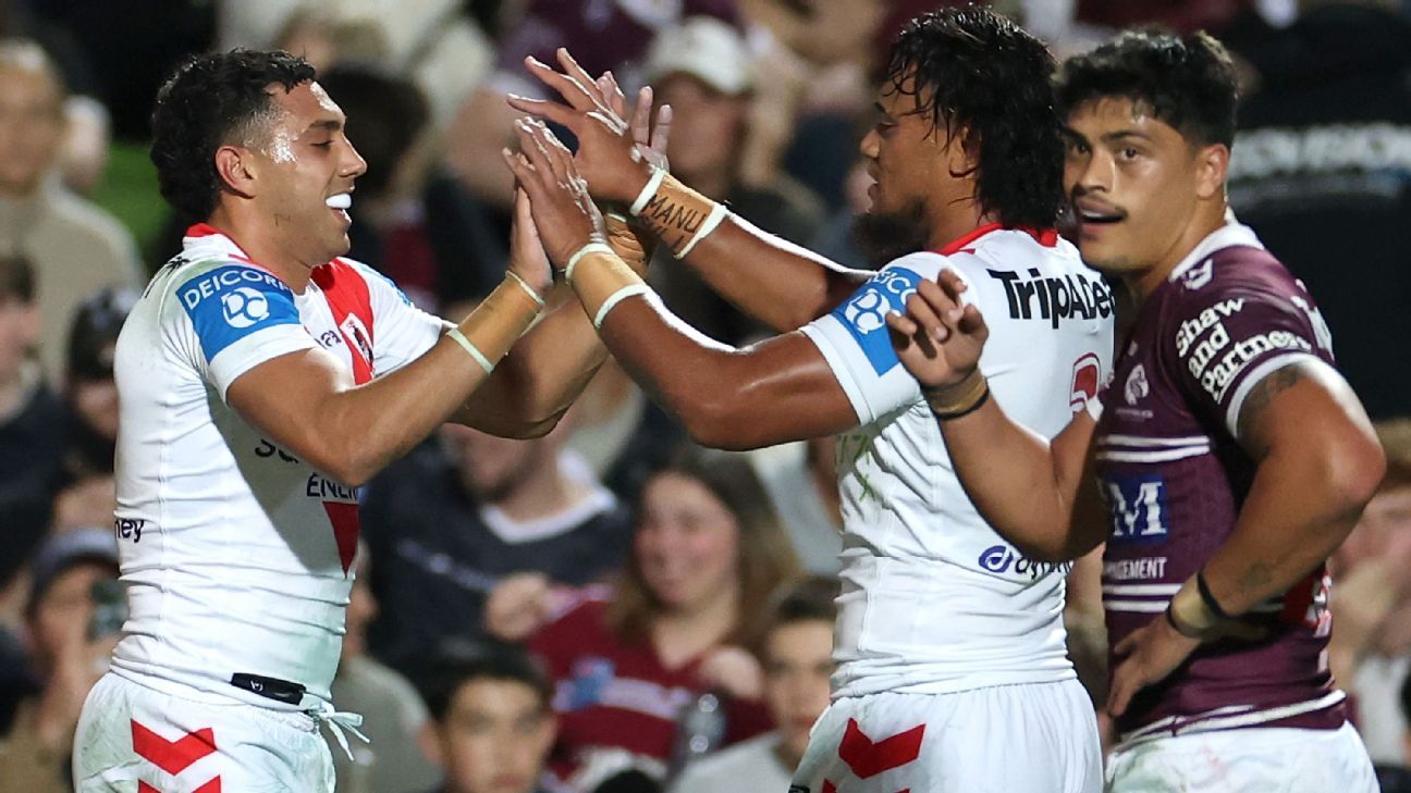NRL: Dragons condemn Manly to third-straight loss - ESPN
