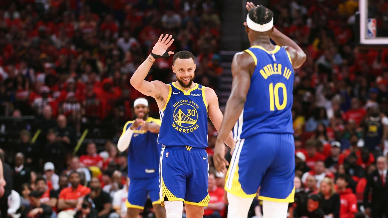 NBA play-offs: 'Batman Curry en Robin Butler' nemen Posts Warriors bij ...
