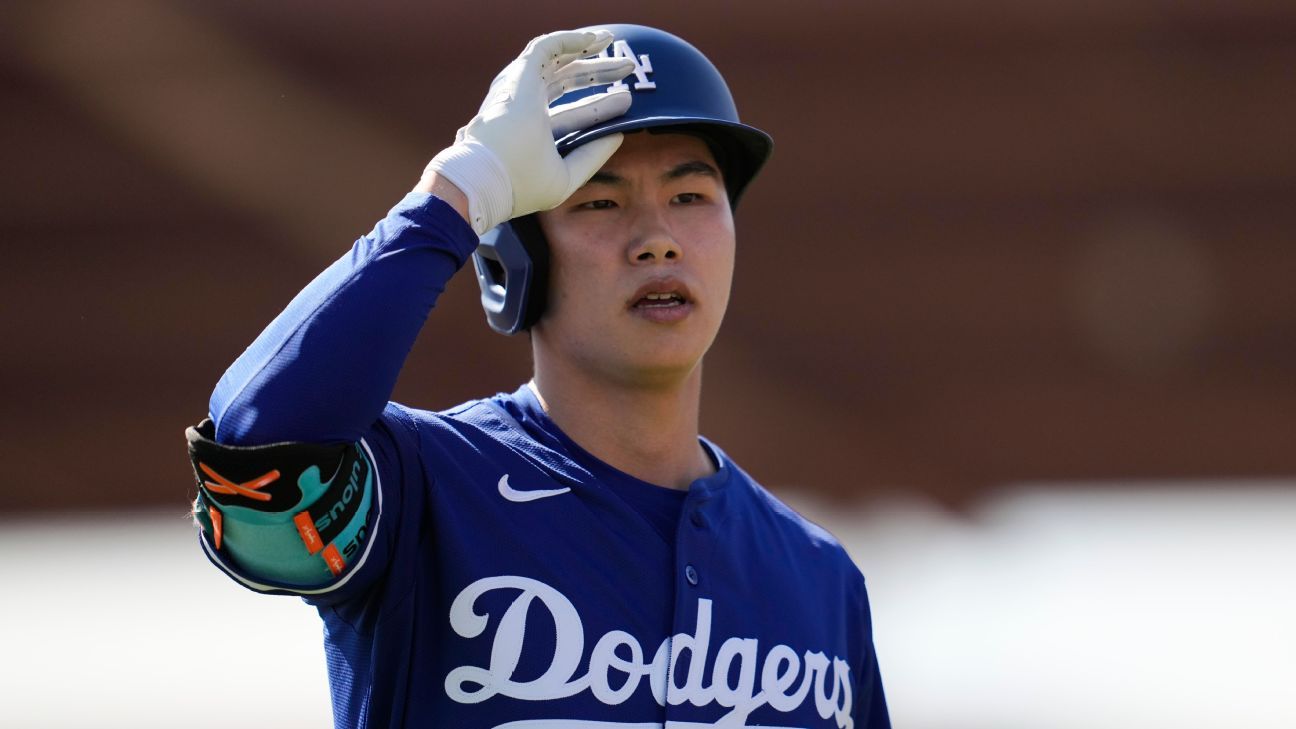 Dodgers convocan al exjugador de la KBO Hyeseong Kim; Edman, a IL - ESPN