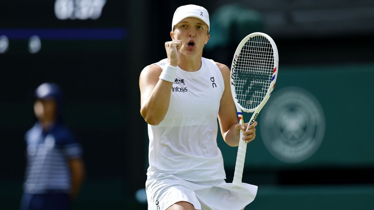 Swiatek se impuso ante la doble adversidad en Wimbledon: el césped y ...