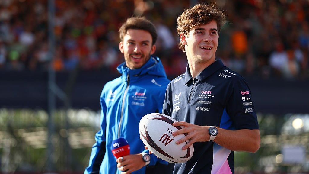 El momento a puro rugby de Colapinto, en la previa al GP de Gran ...