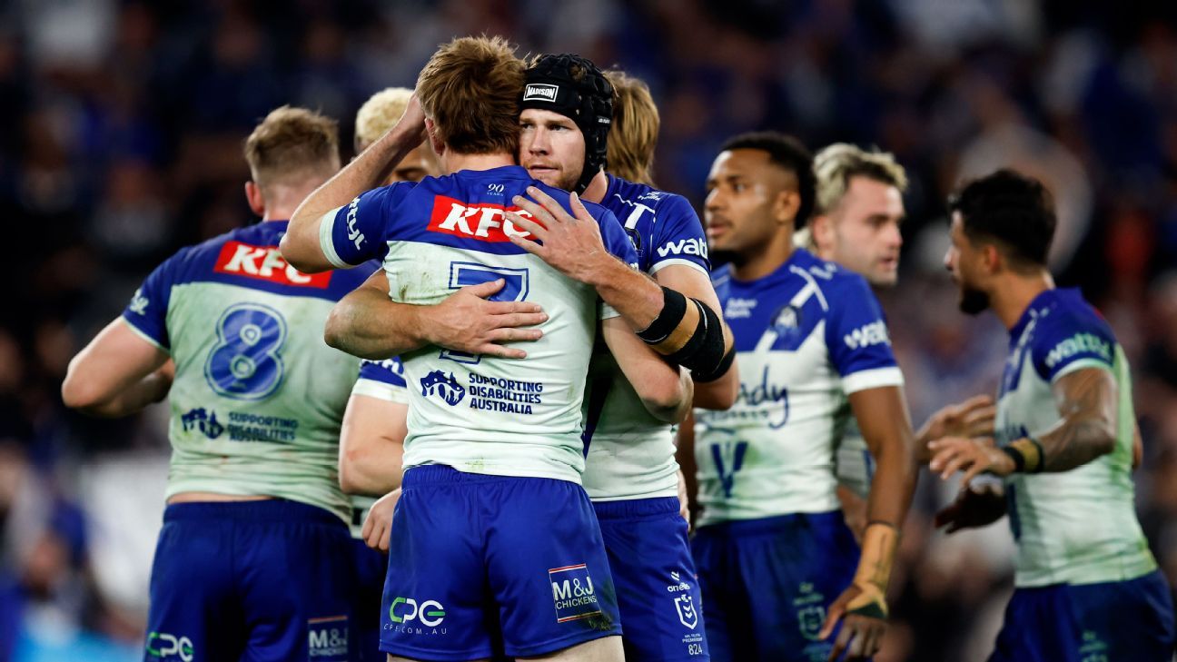 NRL: Galvin snatches Bulldogs win in first game as halfback - ESPN