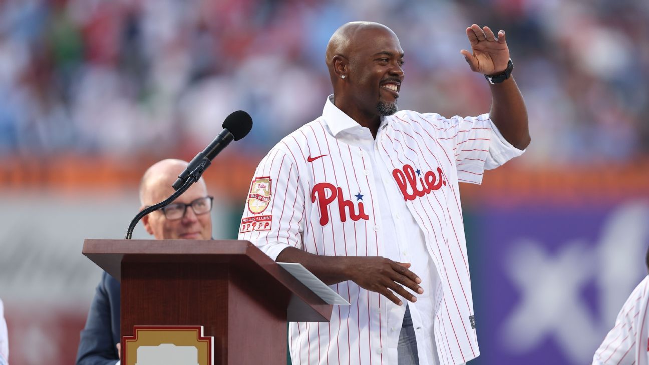 Jimmy Rollins reflects on career, makes Phillies' Wall of Fame - ESPN