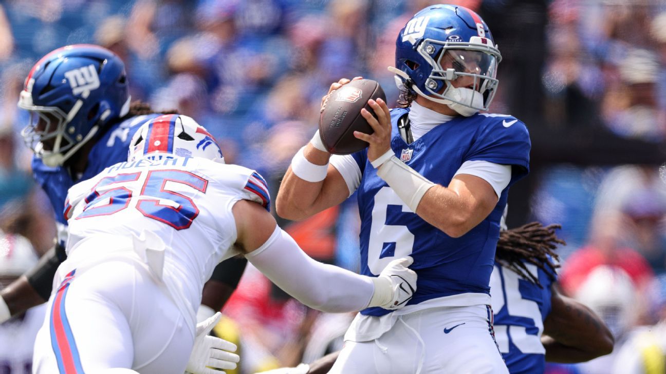 Jaxson Dart fue eficiente en su presentación con los Giants - ESPN