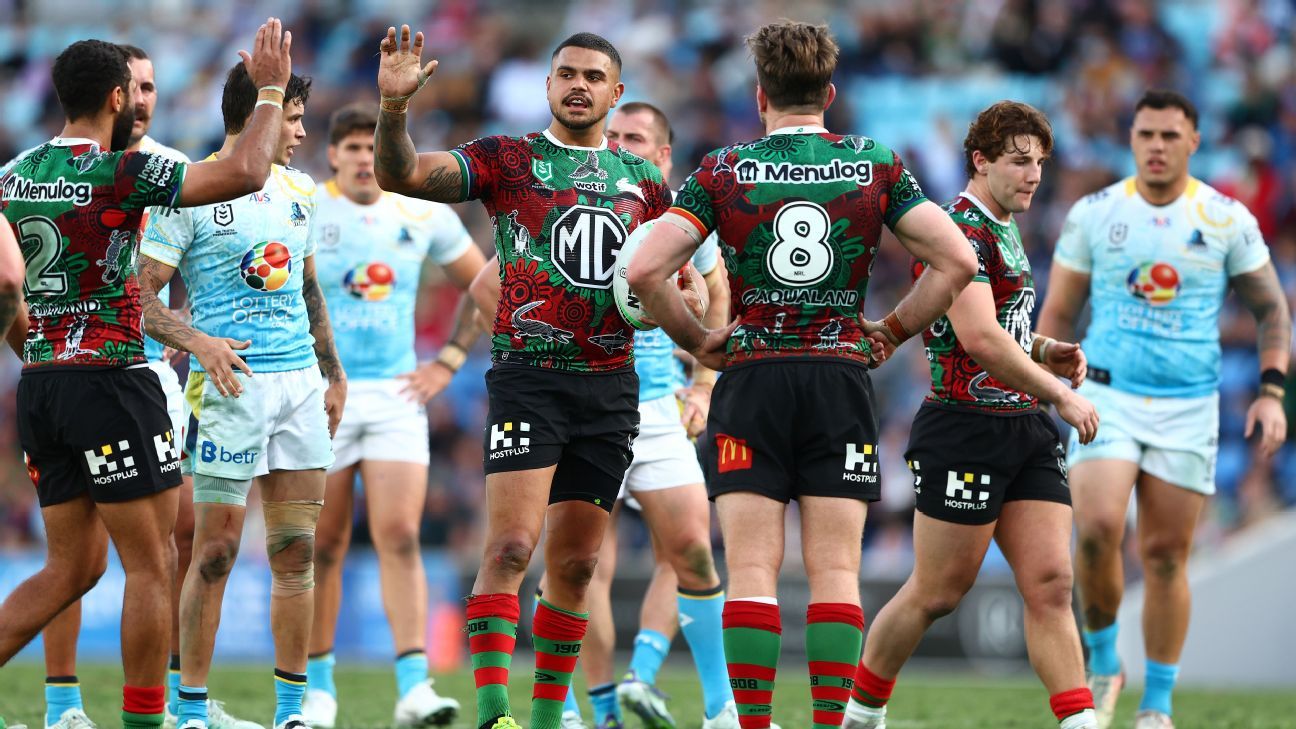 NRL: Mitchell stars on return as Souths hold out Titans - ESPN