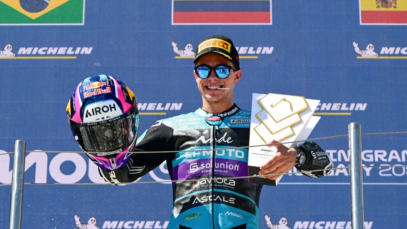 David Alonso se sacó las ganas: ¡logró su primera victoria en Moto2! - ESPN