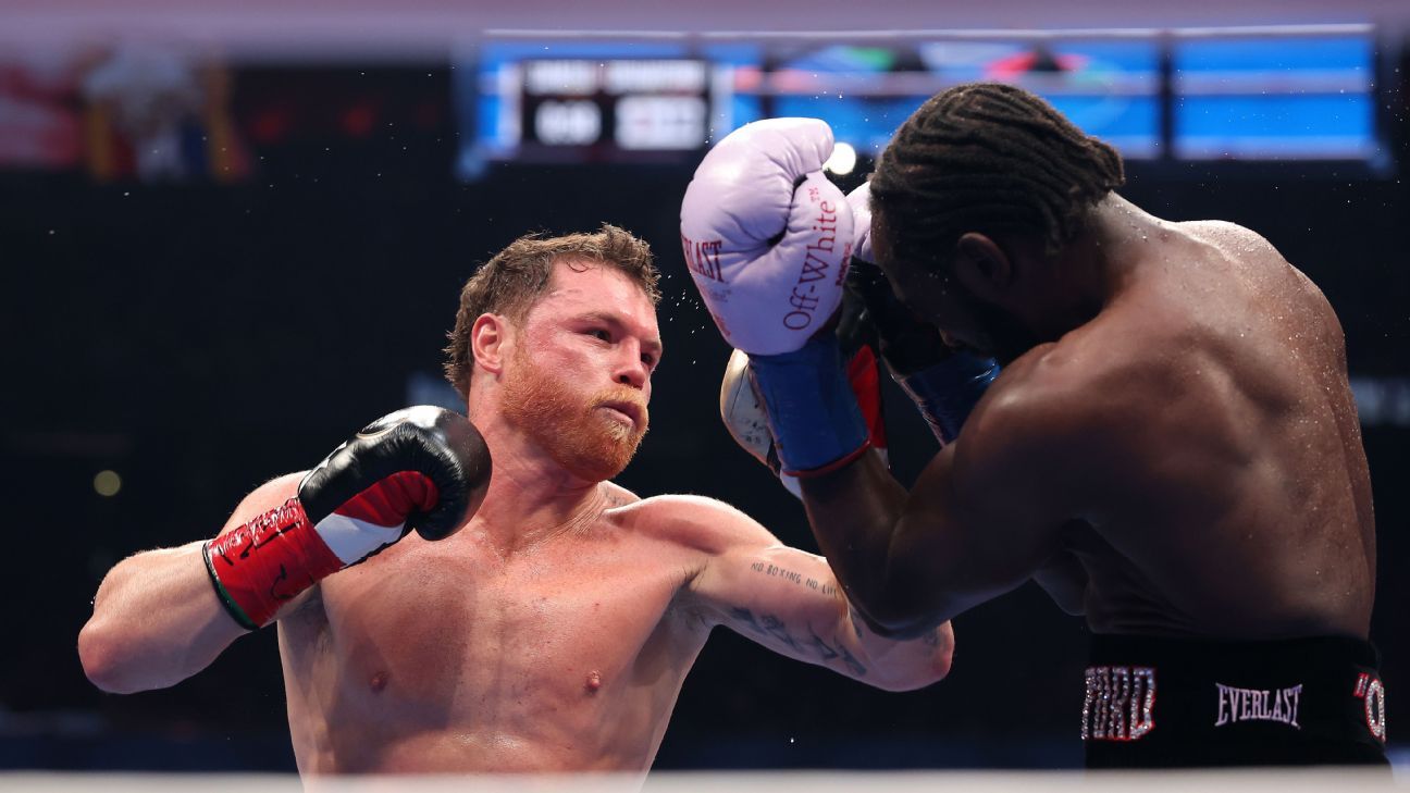 Report: Canelo Alvarez's title bout vs. Mbilli pushed to October - ESPN