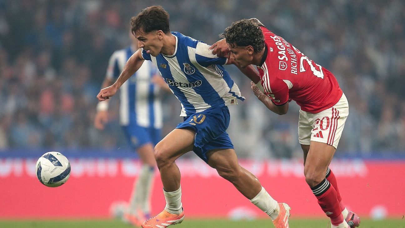 Cómo fue el partido de Richard Ríos en Porto vs Benfica - ESPN