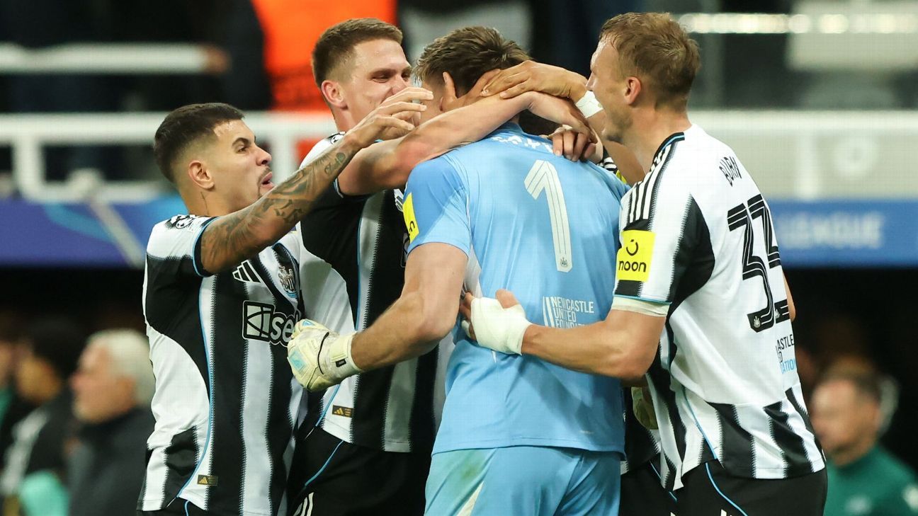 Newcastle GK Pope throws unlikely assist in win over Benfica - ESPN