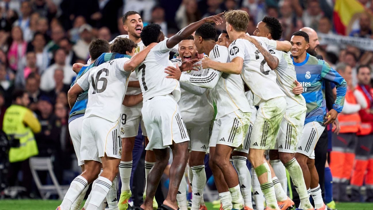 Real Madrid vs Valencia: alineaciones, J11, LaLiga - ESPN