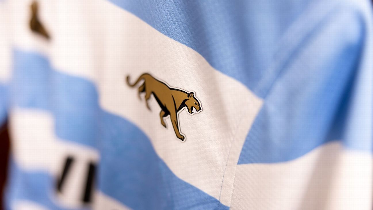 Los jugadores de Los Pumas que alcanzaron los 100 caps con la camiseta ...
