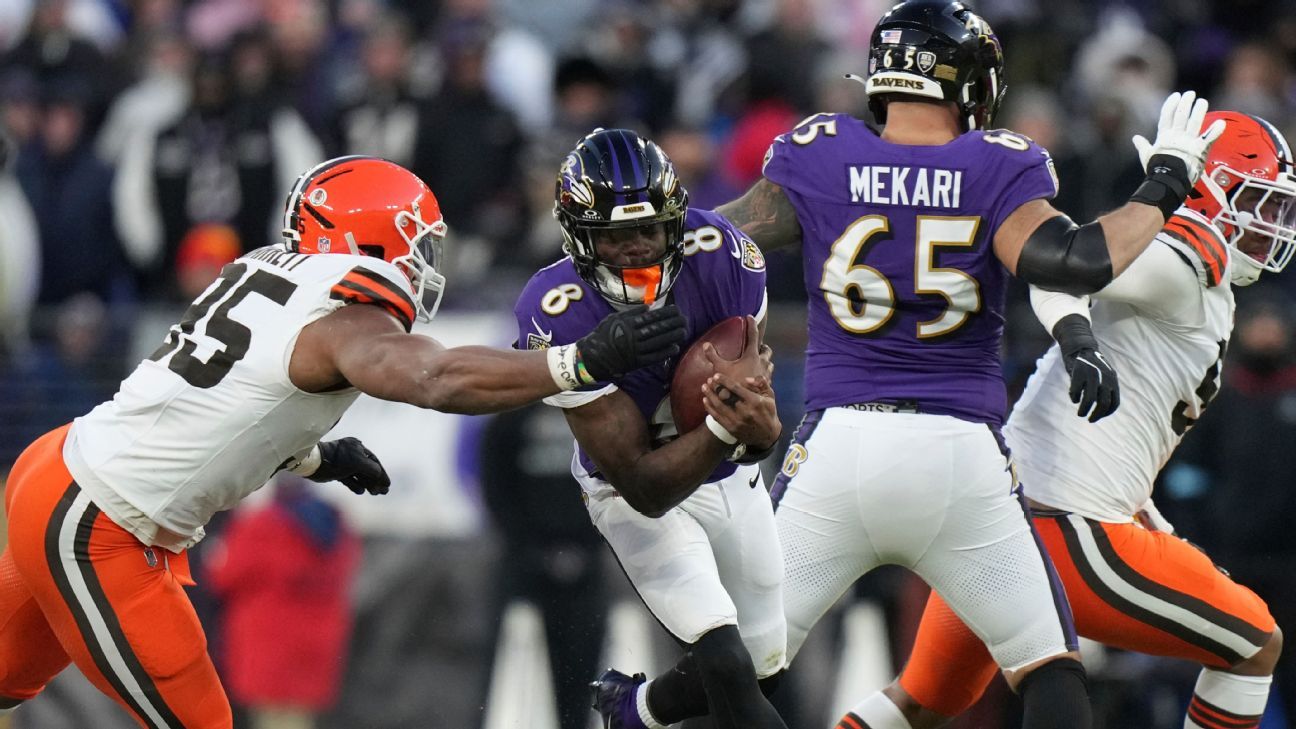 Browns, equipo históricamente complicado para Lamar Jackson y Ravens - ESPN