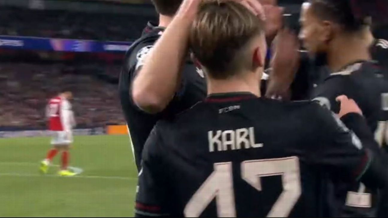 La joya de 17 años: Karl marcó el 1-1 para Bayern vs. Arsenal - ESPN