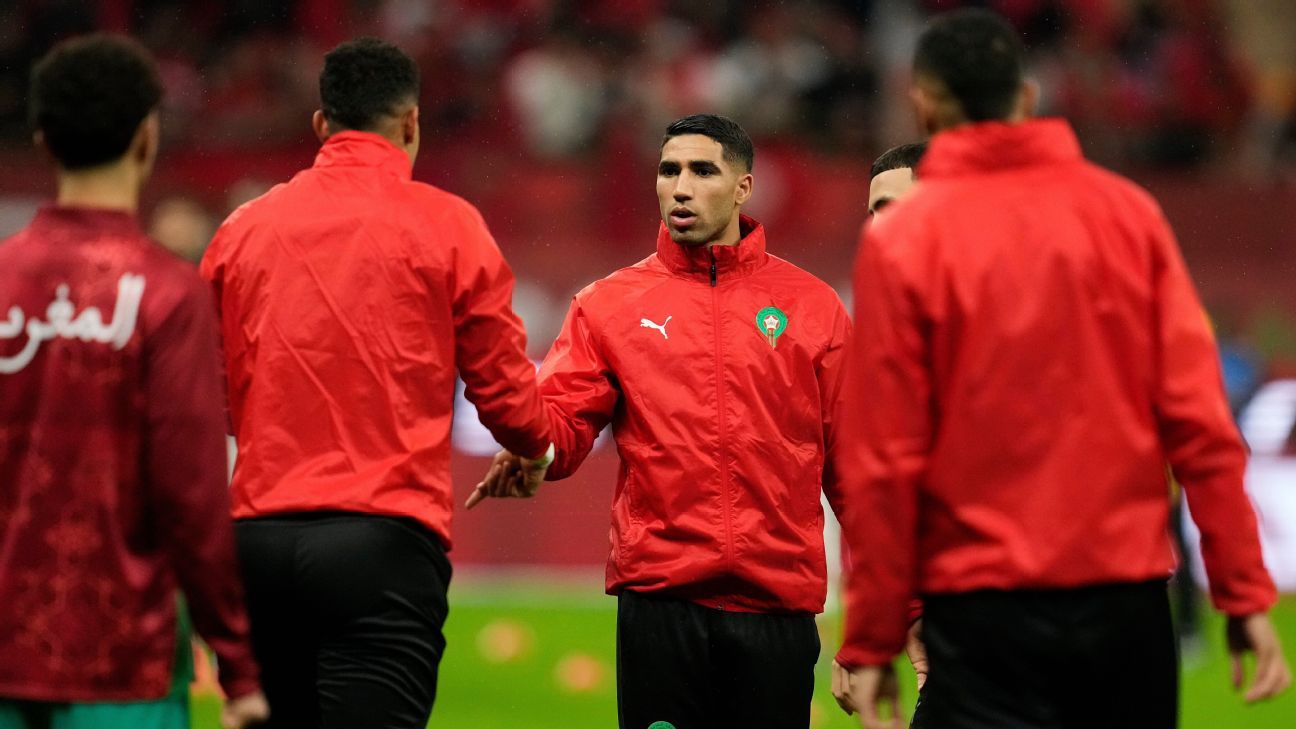 Marruecos: Hakimi regresa tras lesión sufrida ante Luis Díaz en PSG vs ...