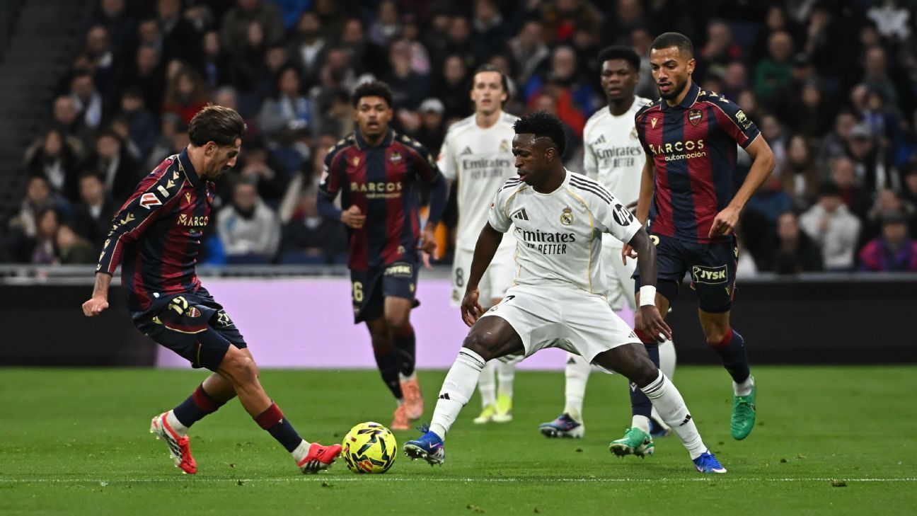 Vini Jr. recebe nota 4 de jornal espanhol após vitória do Real Madrid ...