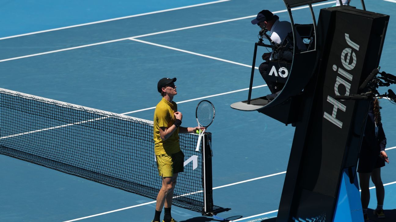 Sinner recibió un warning y su rival salió a defenderlo: el momento más ...