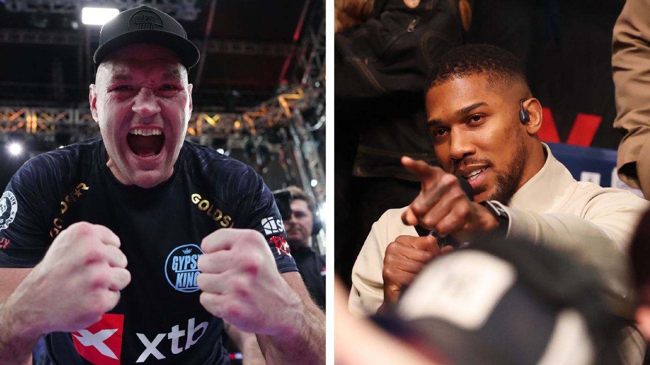 Tyson Fury mocks "chinny" Anthony Joshua with a Daniel Dubois theory - ESPN