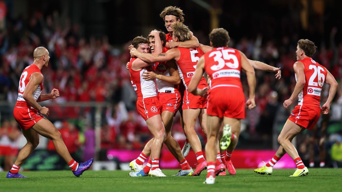 Swans fight back, shatter Saints hearts in SCG thriller - ESPN